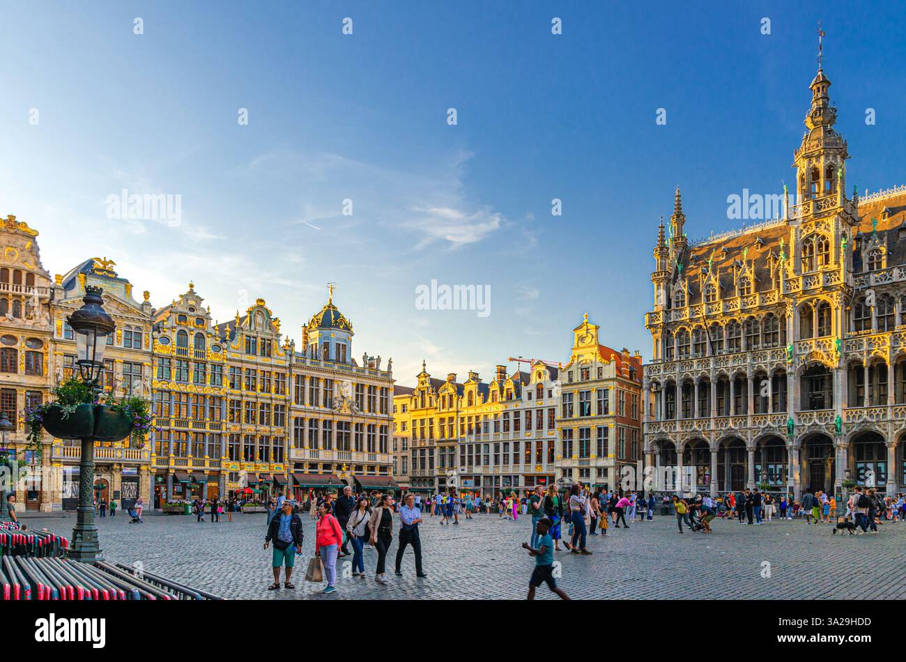 Brussels, Belgium, July 7, 2023: The Grand-Place Grote Markt Big Market ...
