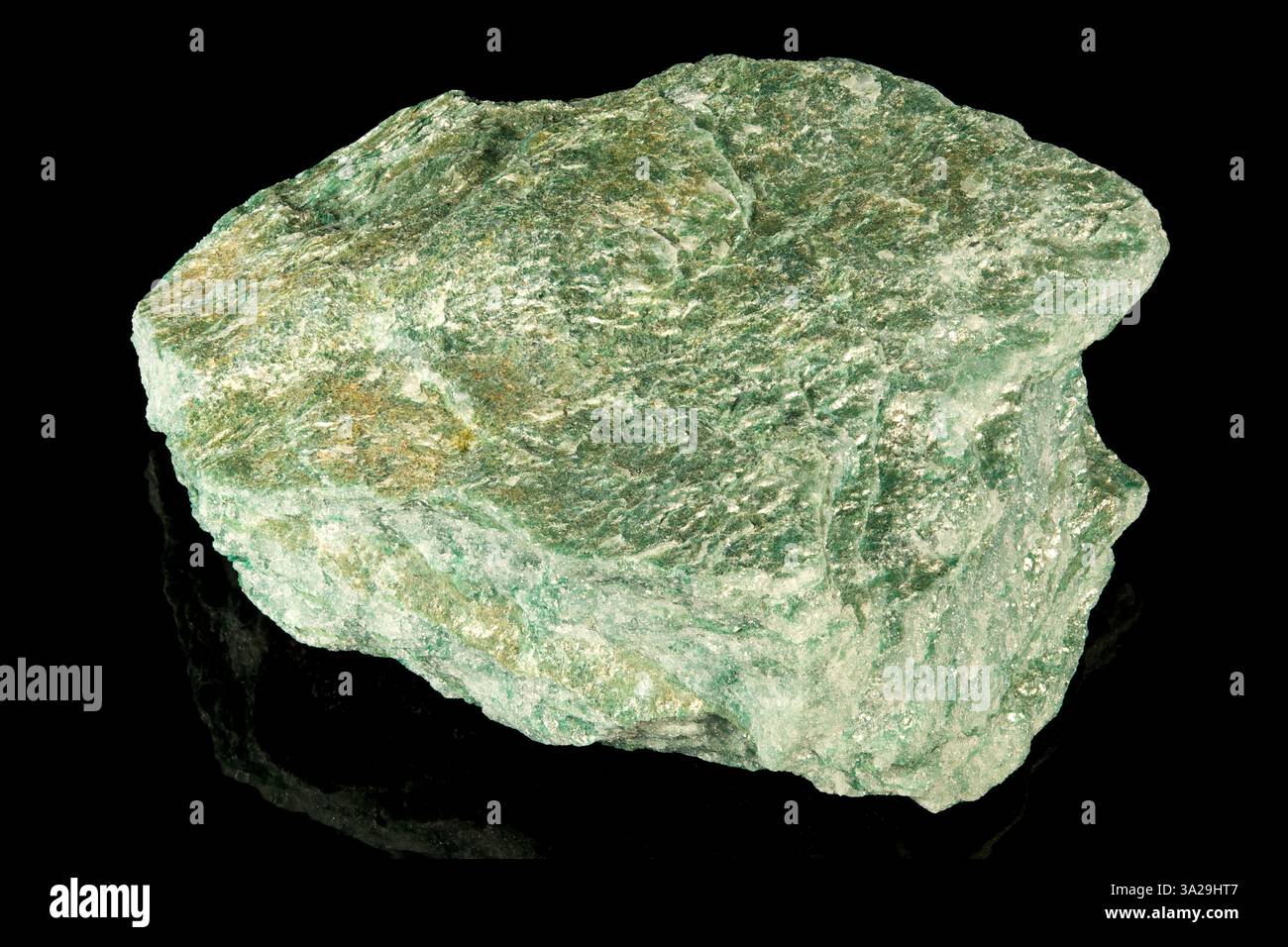 Fuchsite (Green mica schist), Metamorphic rock, India Stock Photo - Alamy