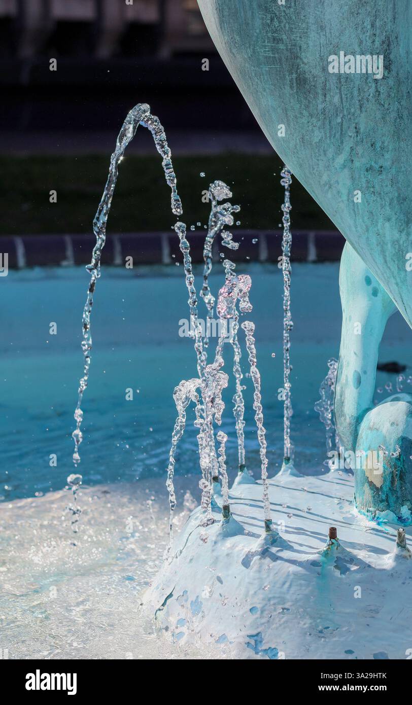 Water spurting from a fountain Stock Photo - Alamy