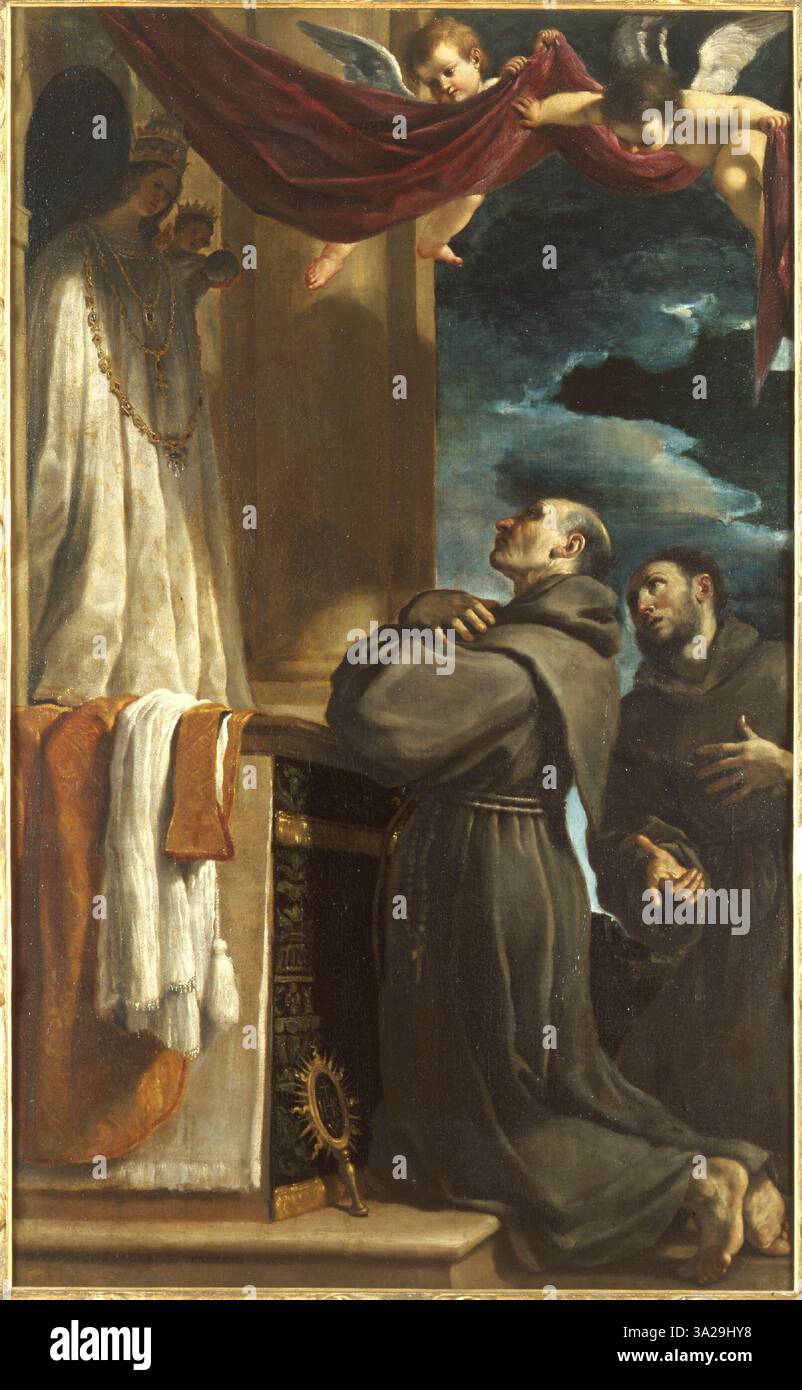 This painting depicts Saint Bernardino of Siena and Saint Francis of ...