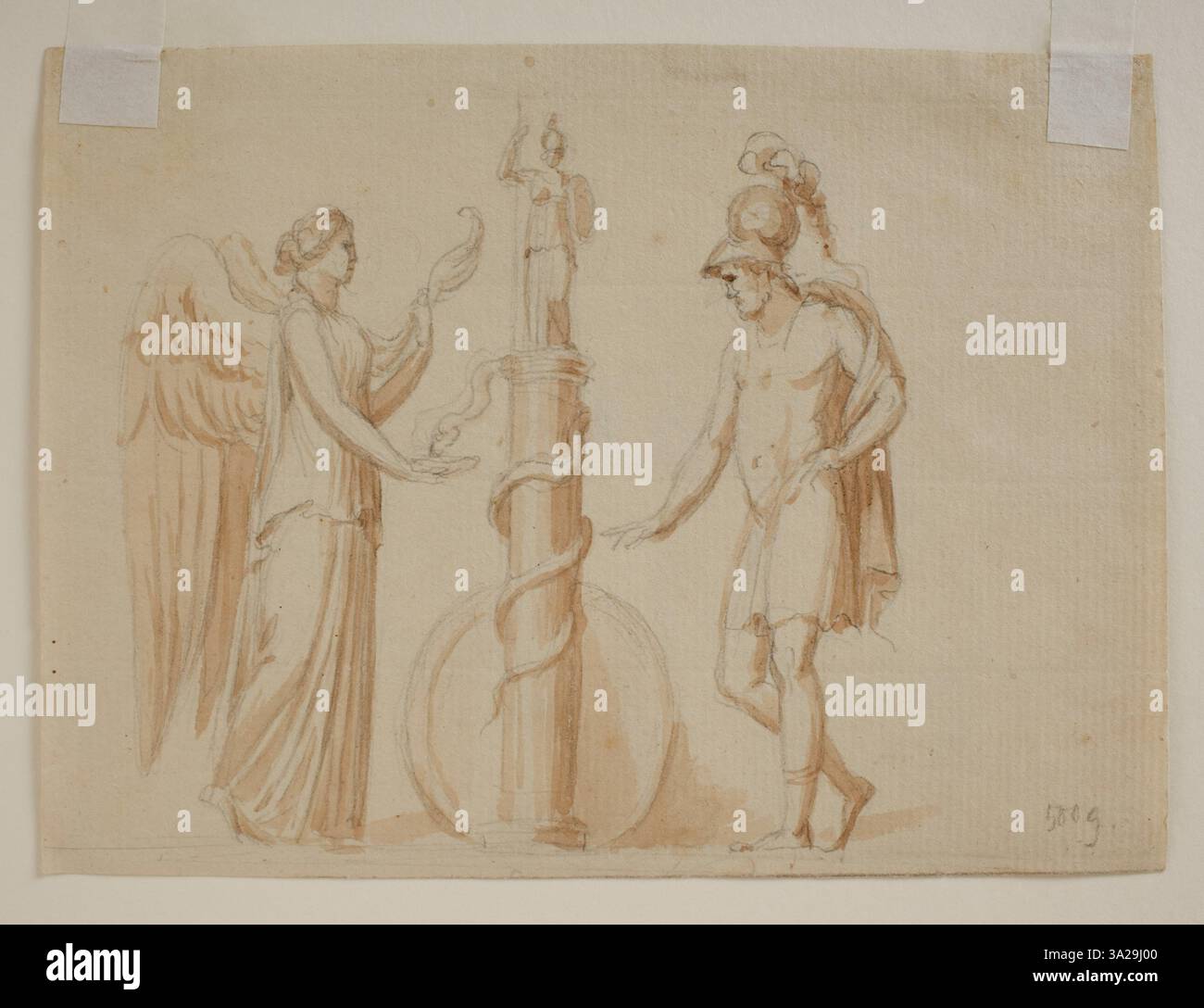 C787v by Bertel Thorvaldsen is a marble sculpture, demonstrating the ...