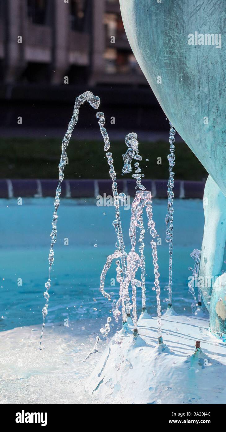 Water spurting from a fountain Stock Photo - Alamy