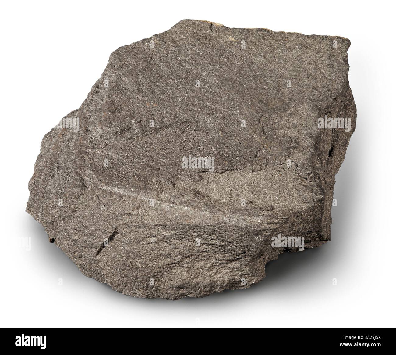 Graphite Schist, Metamorphic rock, Michigan Stock Photo - Alamy