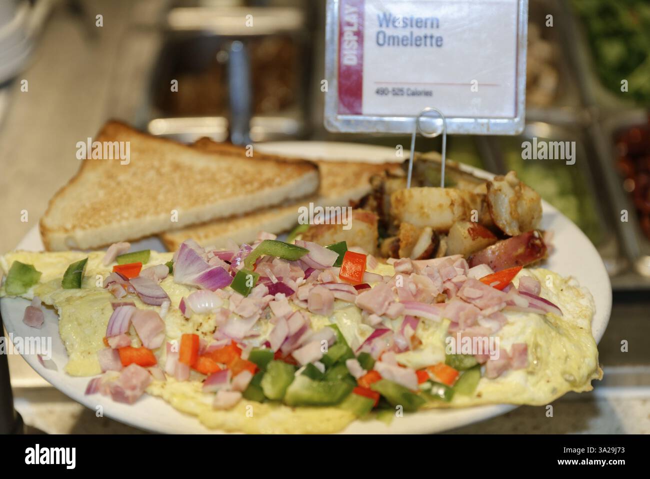 Manhattan, New York, New York City, USA, North America, Breakfast plate ...