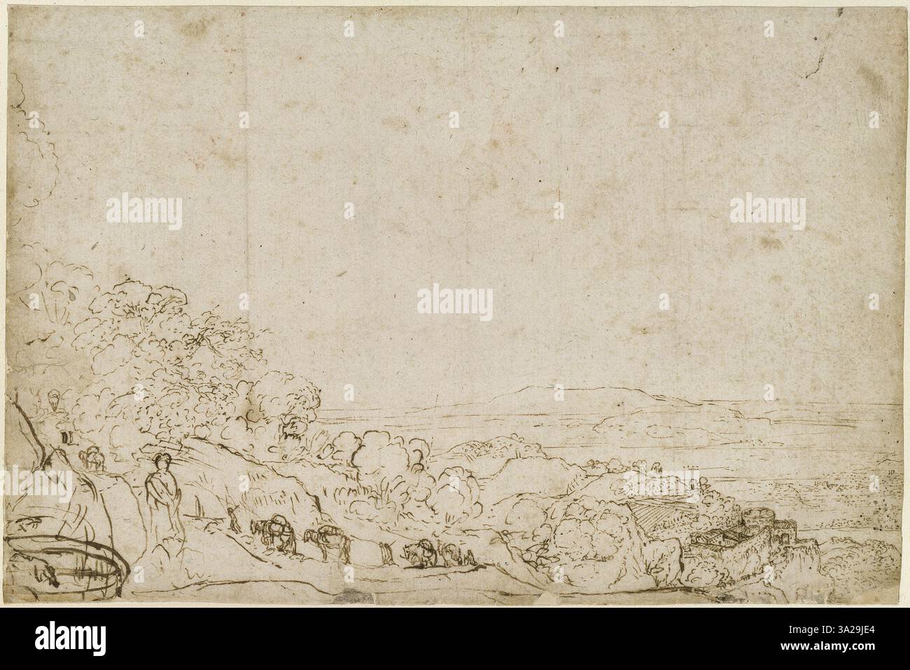 ‘Landschaft aus der römischen Campagna’ (Landscape from the Roman ...