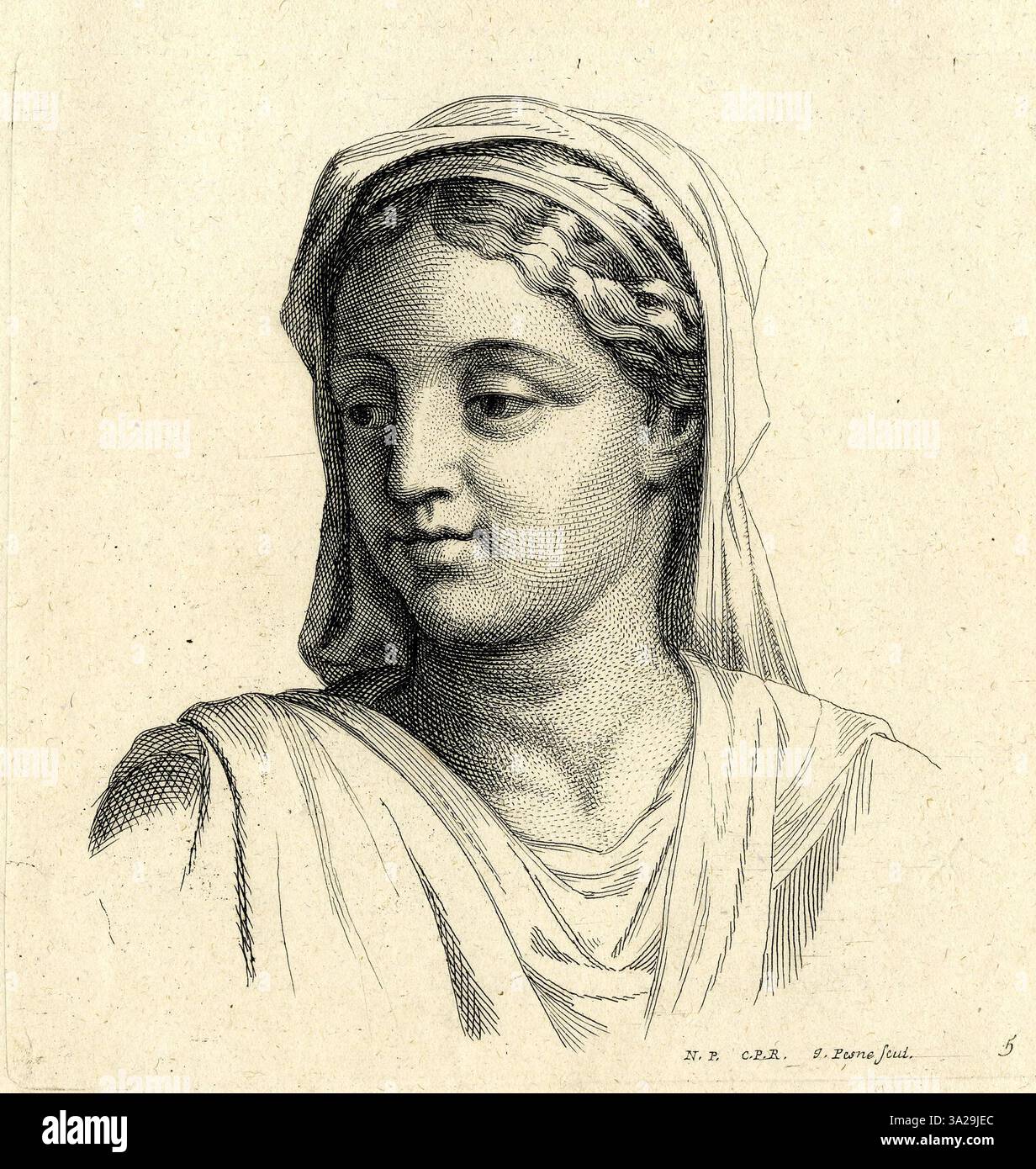 Jean Pesne’s 1874 engraving showcases a religious narrative inspired by ...
