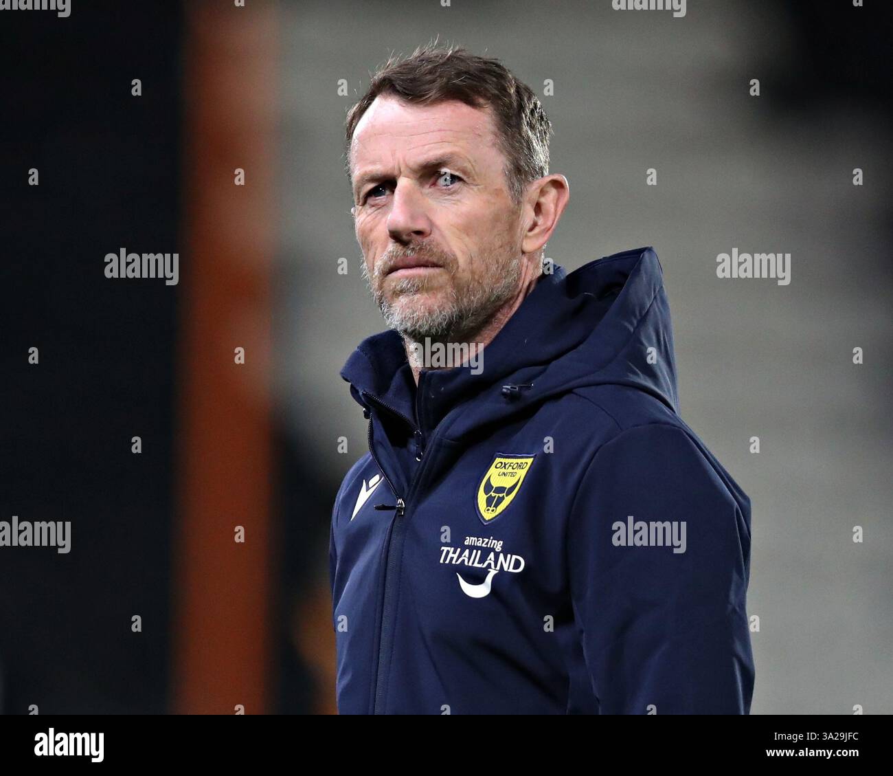 Hull, UK. 12th Mar, 2025. Gary Rowett manager of Oxford United before ...