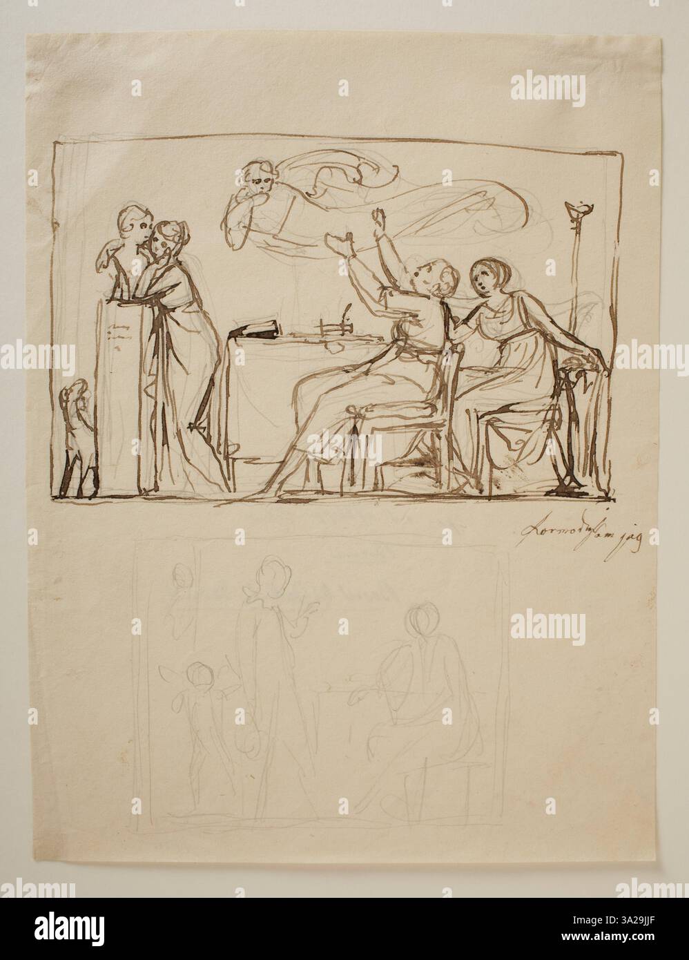 C188a by Bertel Thorvaldsen is a refined marble sculpture showcasing ...