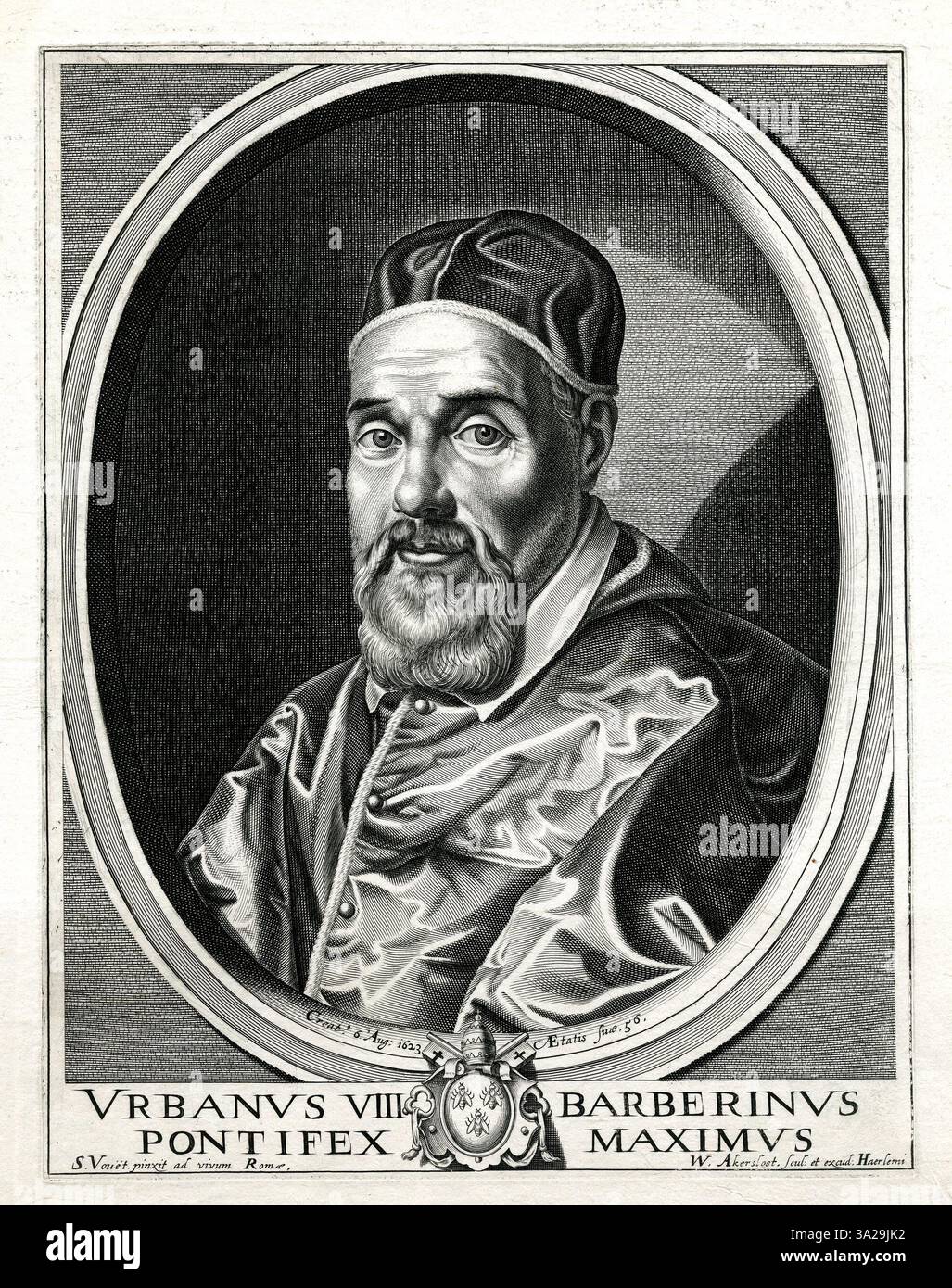 This work by Willem Outgertsz. Akersloot portrays Pope Urban VIII ...