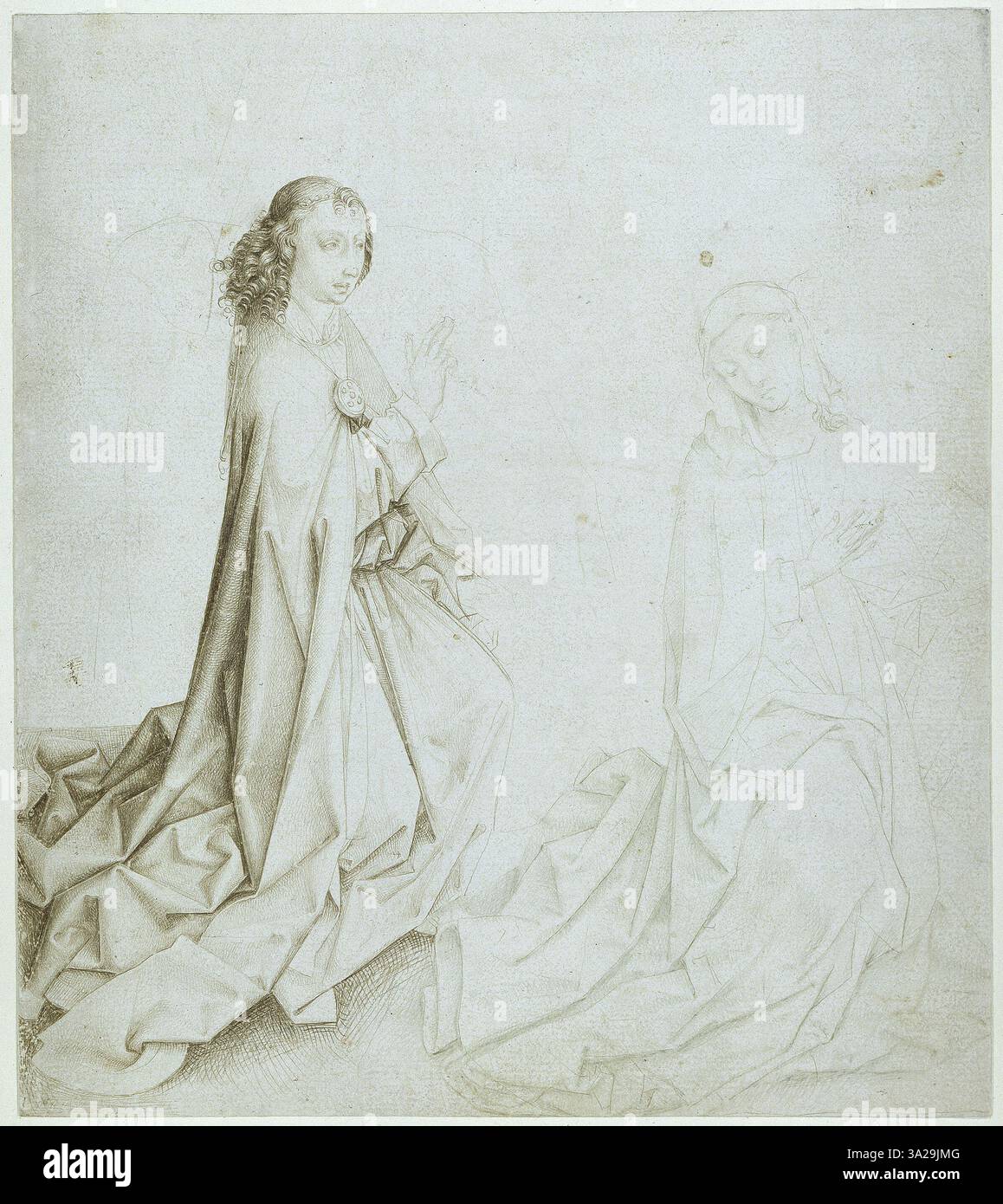 This painting by Dierick Bouts shows the Annunciation, depicting the ...