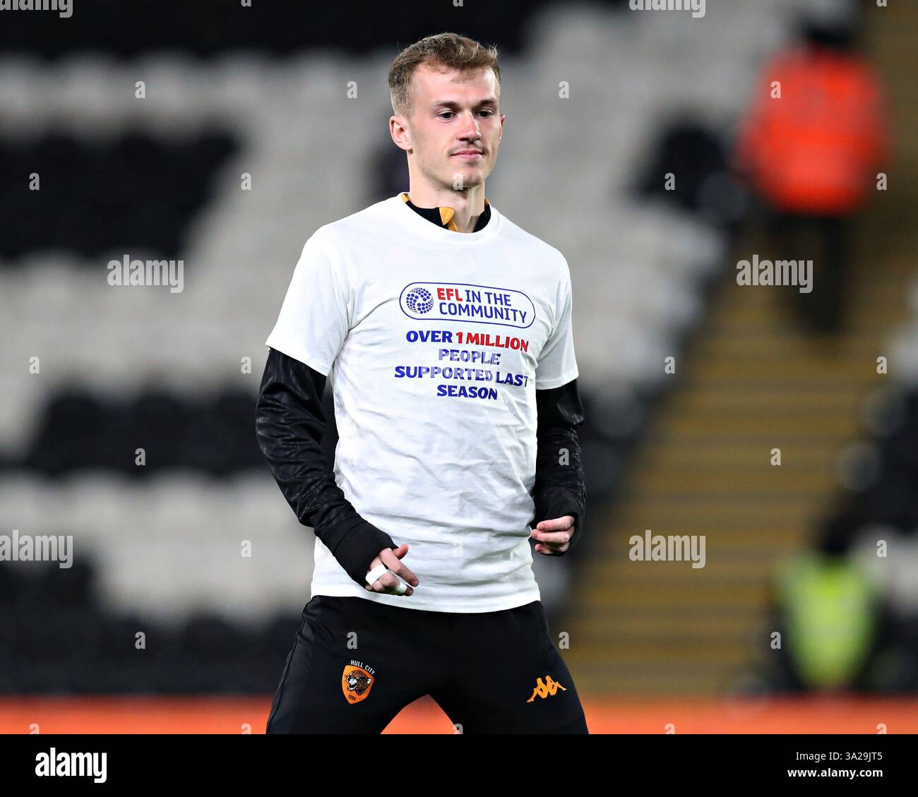 Matty Jacob of Hull City before the Sky Bet Championship match Hull ...
