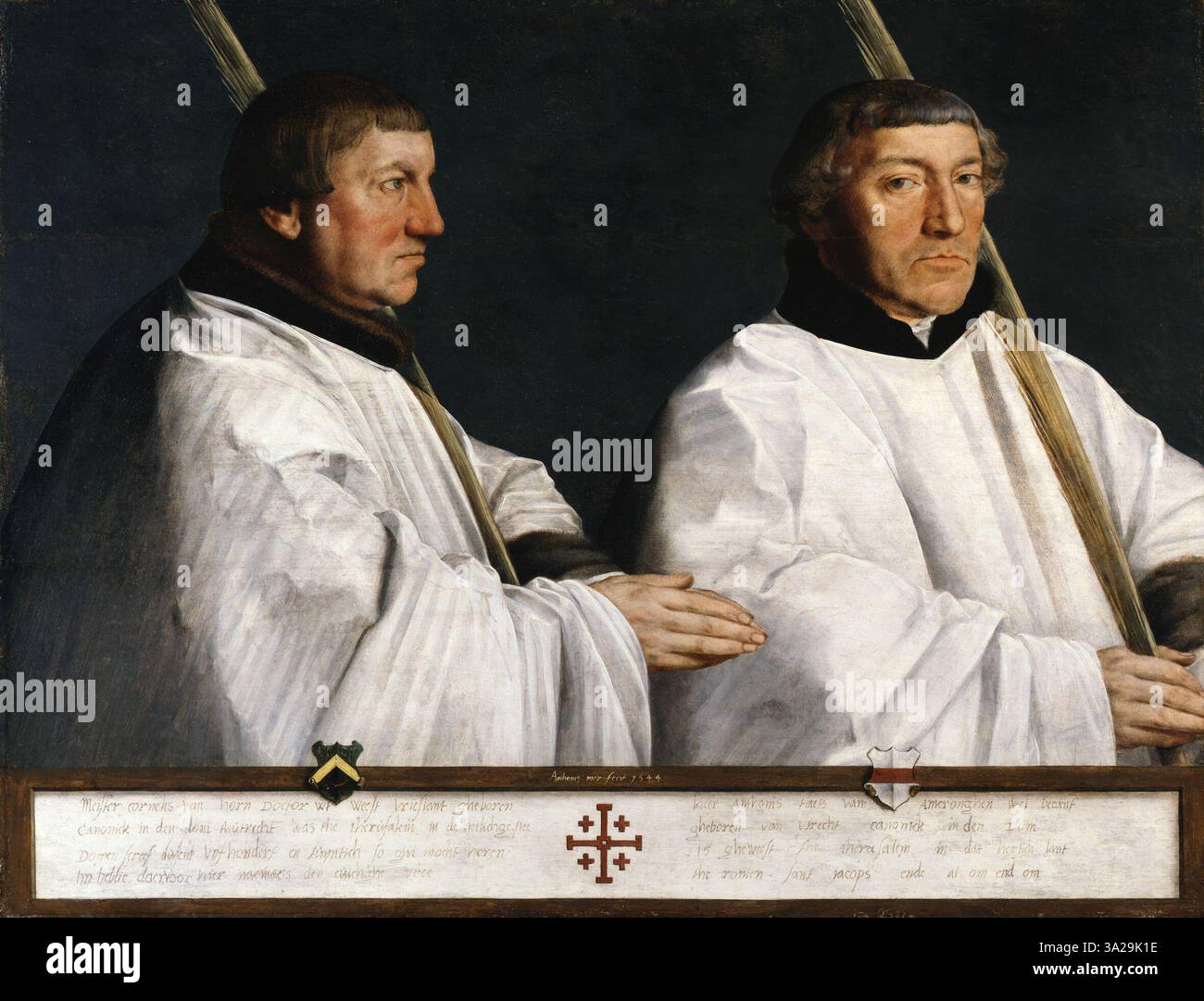 This 1544 portrait by Anthonis Mor features two Utrecht canons ...