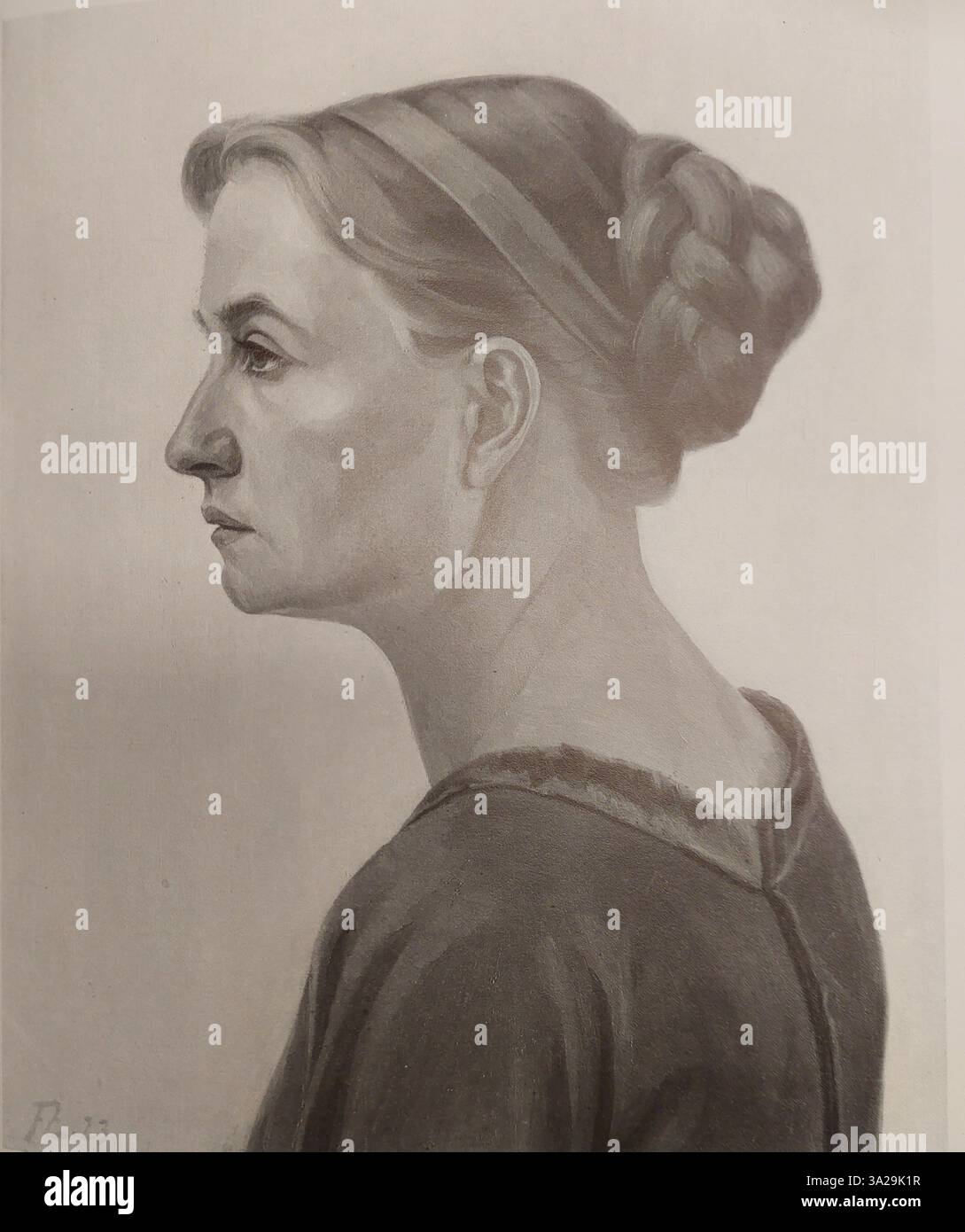 This portrait by Georg Friedrich Zundel from 1923 depicts Paula Bosch ...