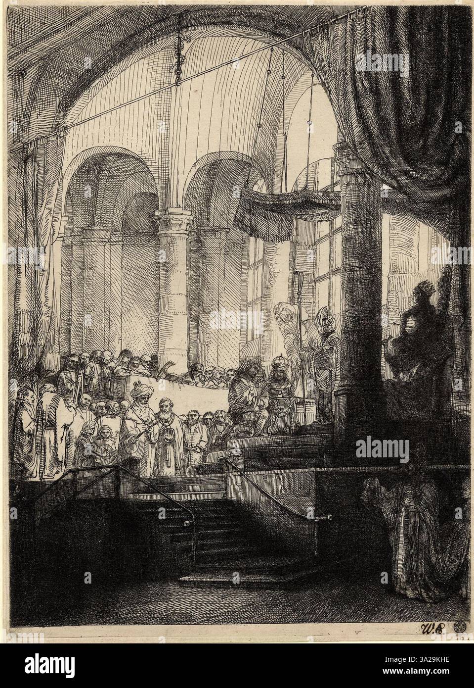 This 1840 etching by Rembrandt is an example of his expertise in ...