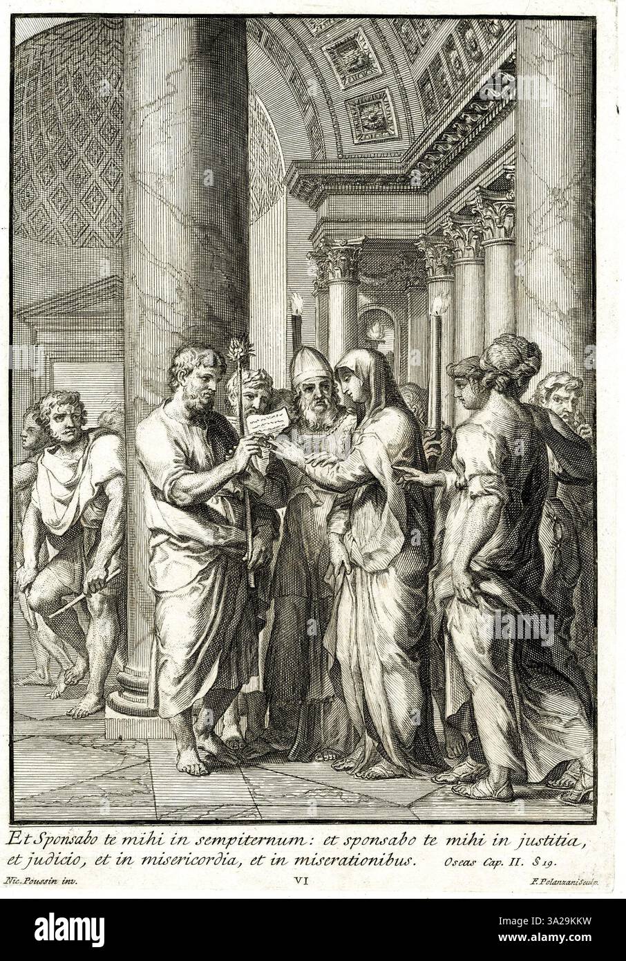 Francesco Polanzani’s 1872 work, inspired by Poussin, captures a ...