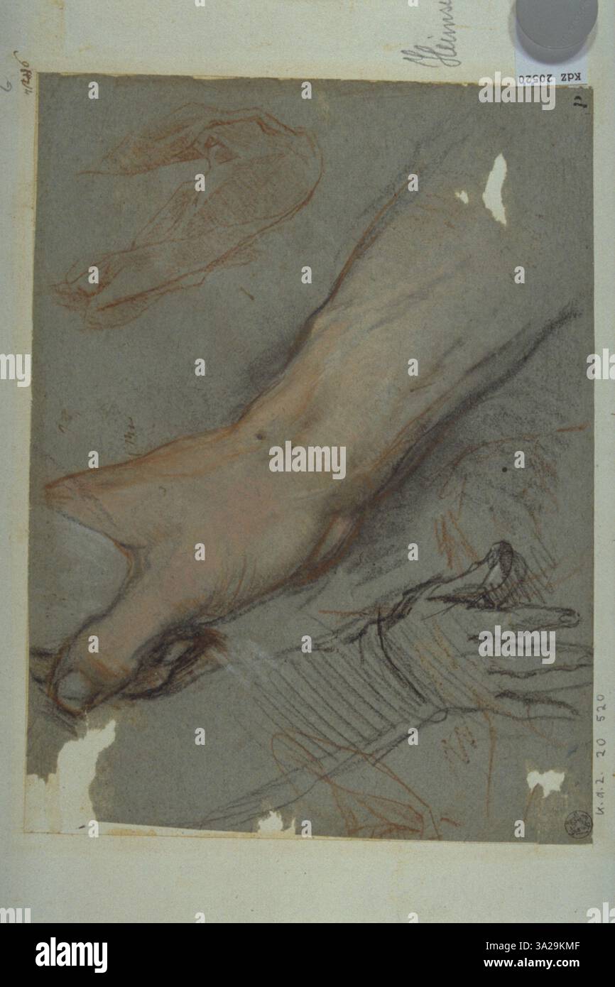 Barocci’s study for the right arm of Saint Joseph in the Visitation ...