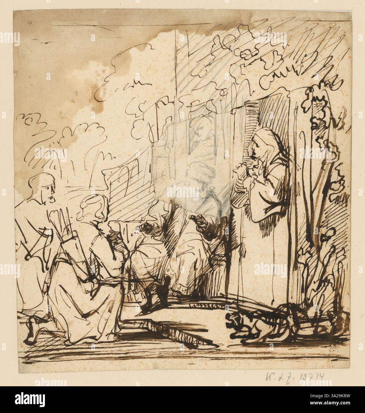 In this dramatic scene, Rembrandt depicts Jacob receiving Joseph's ...