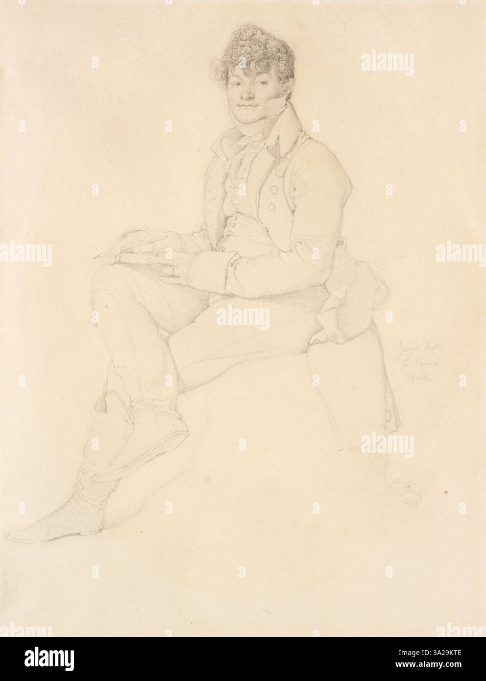 Another portrait of Thomas-Charles Naudet by Jean-Auguste-Dominique ...