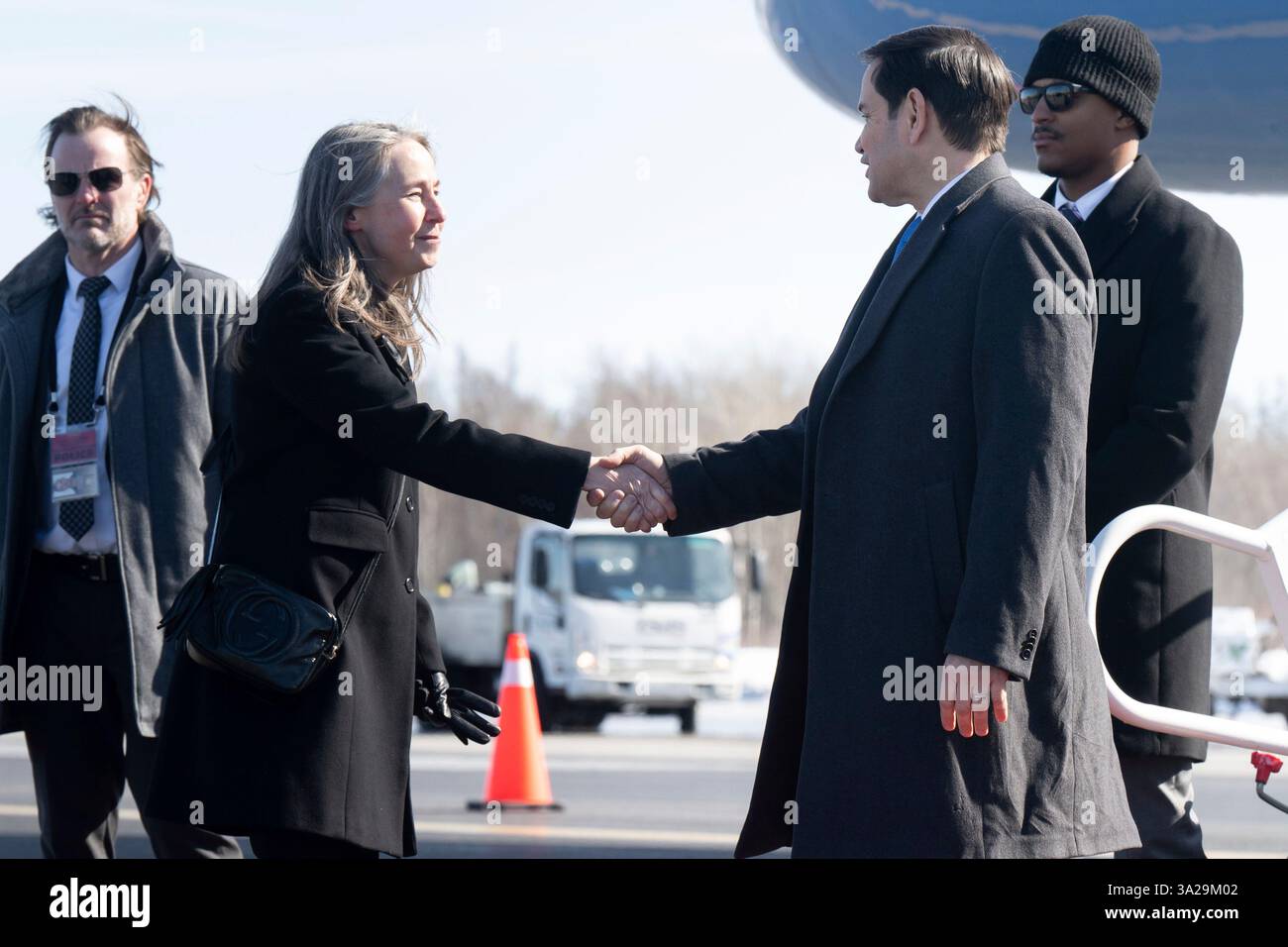 Canadian Deputy Director of Protocol and Liaison Lena Tobin greets U.S ...