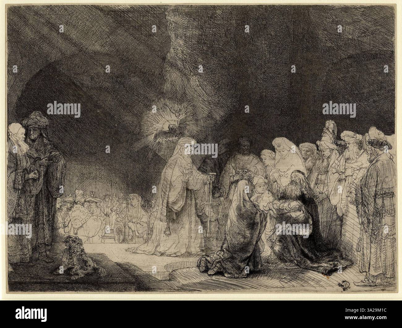 This etching by Rembrandt showcases the artist’s ability to depict ...