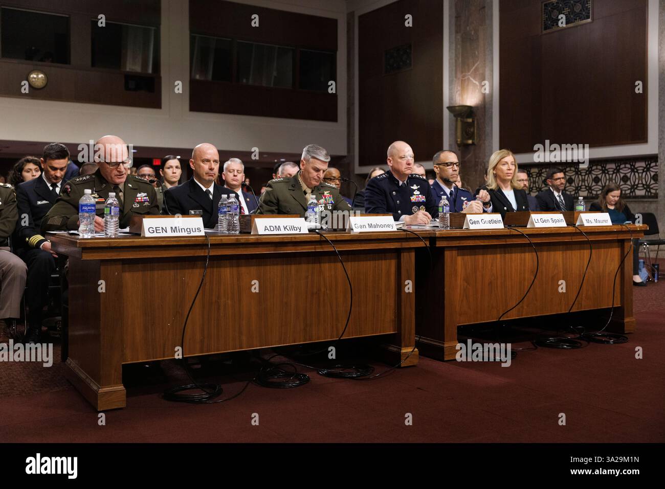 (Left to right) General James J. Mingus, Vice Chief of Staff of the ...