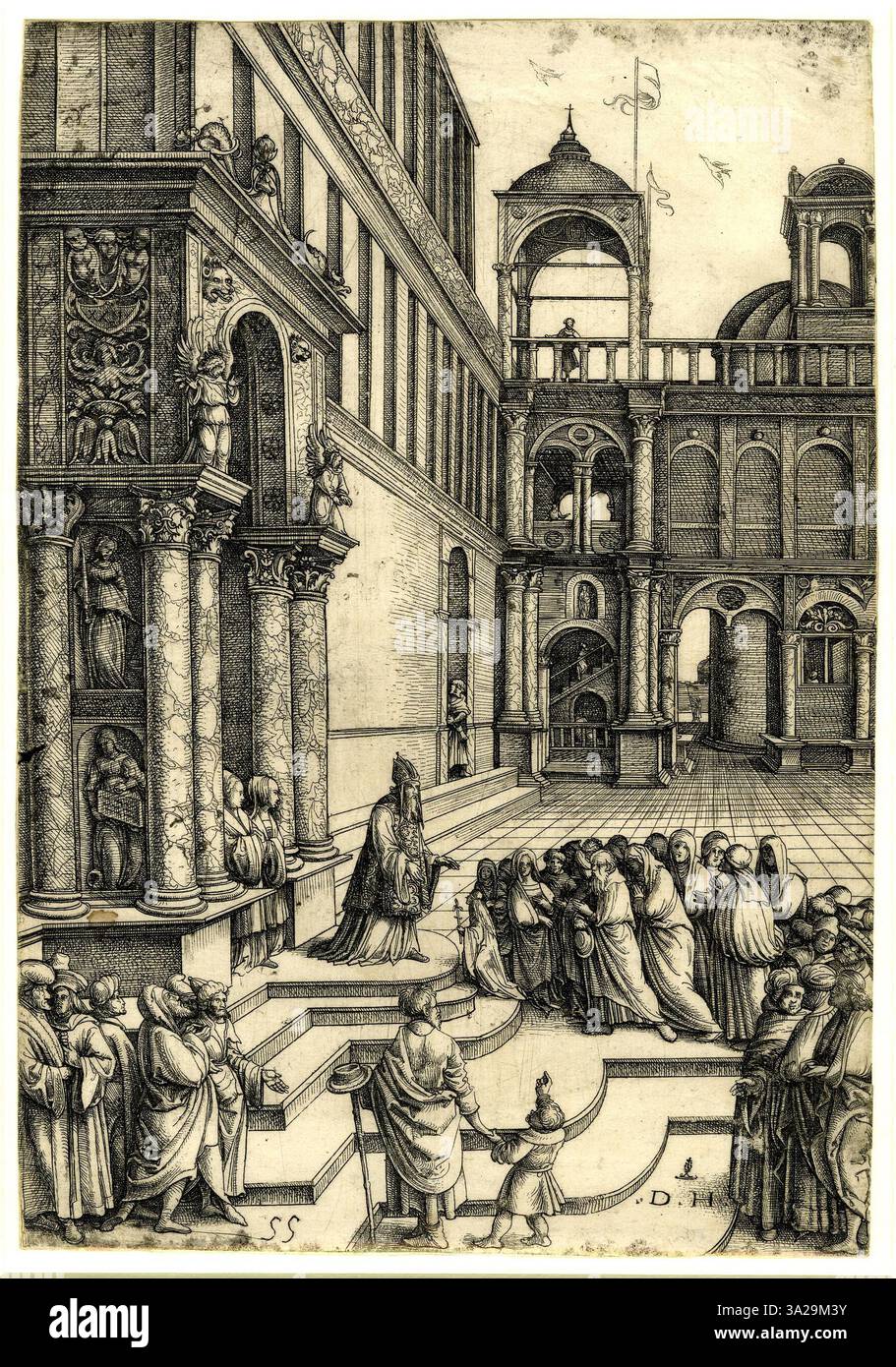 'Presentation of the Virgin' by Daniel Hopfer portrays the Virgin Mary ...