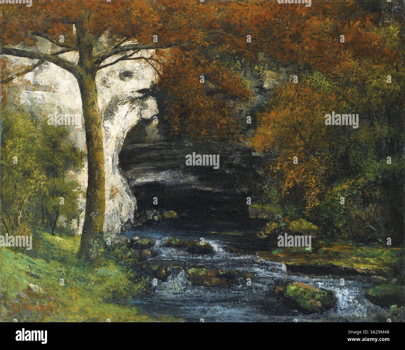 'Source de Lison près de Nans' (Lison Spring near Nans) by Gustave ...