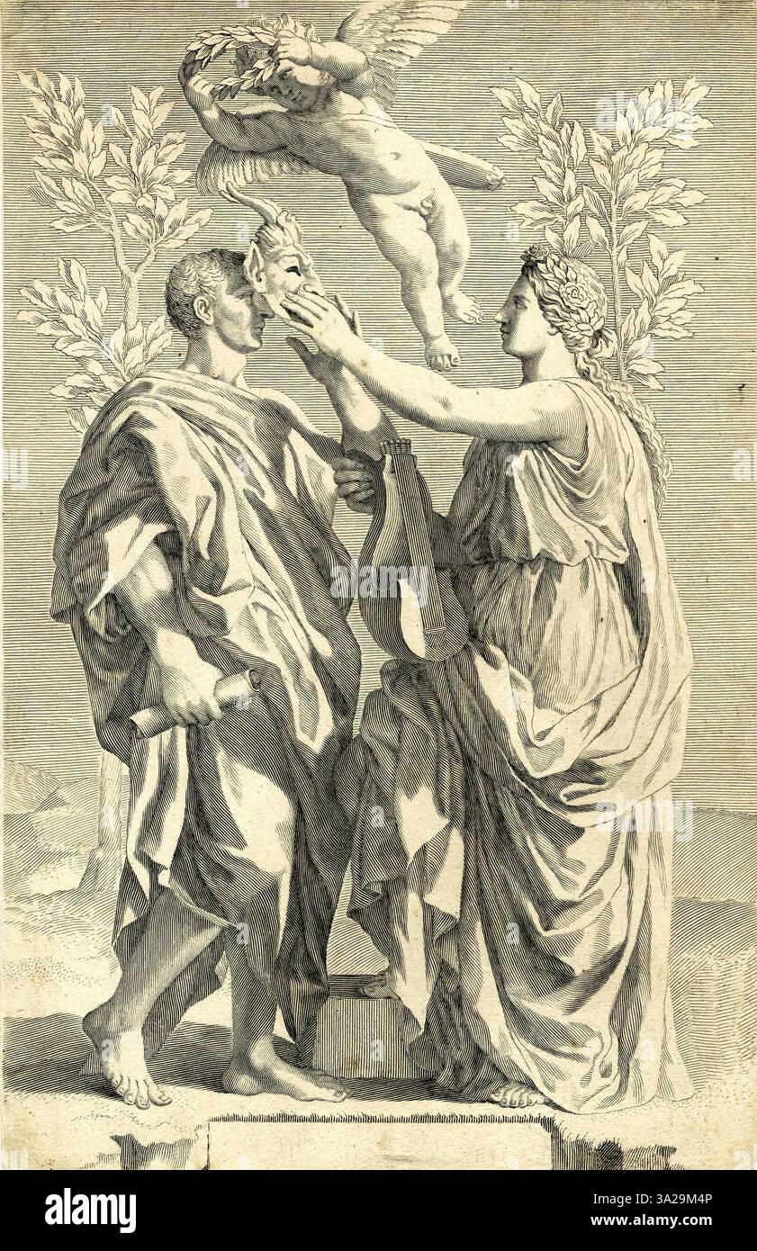 Claude Mellan’s 1851 work, influenced by Poussin’s classical and ...