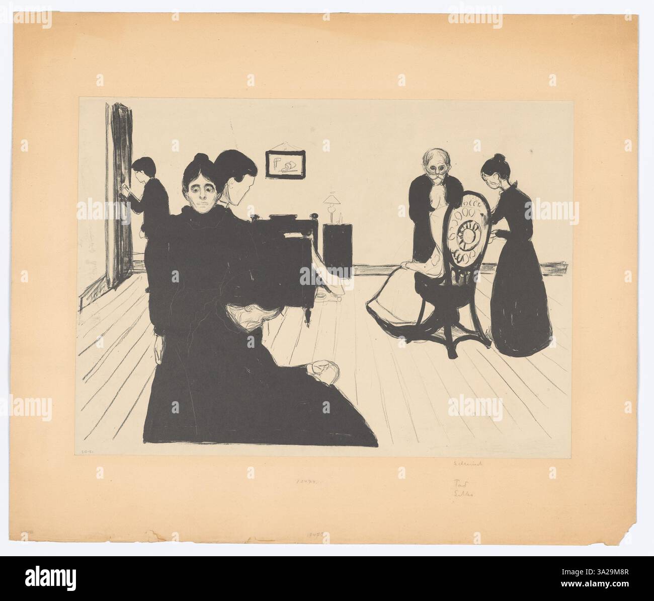 In this print by Edvard Munch, a figure is depicted in a moment of ...