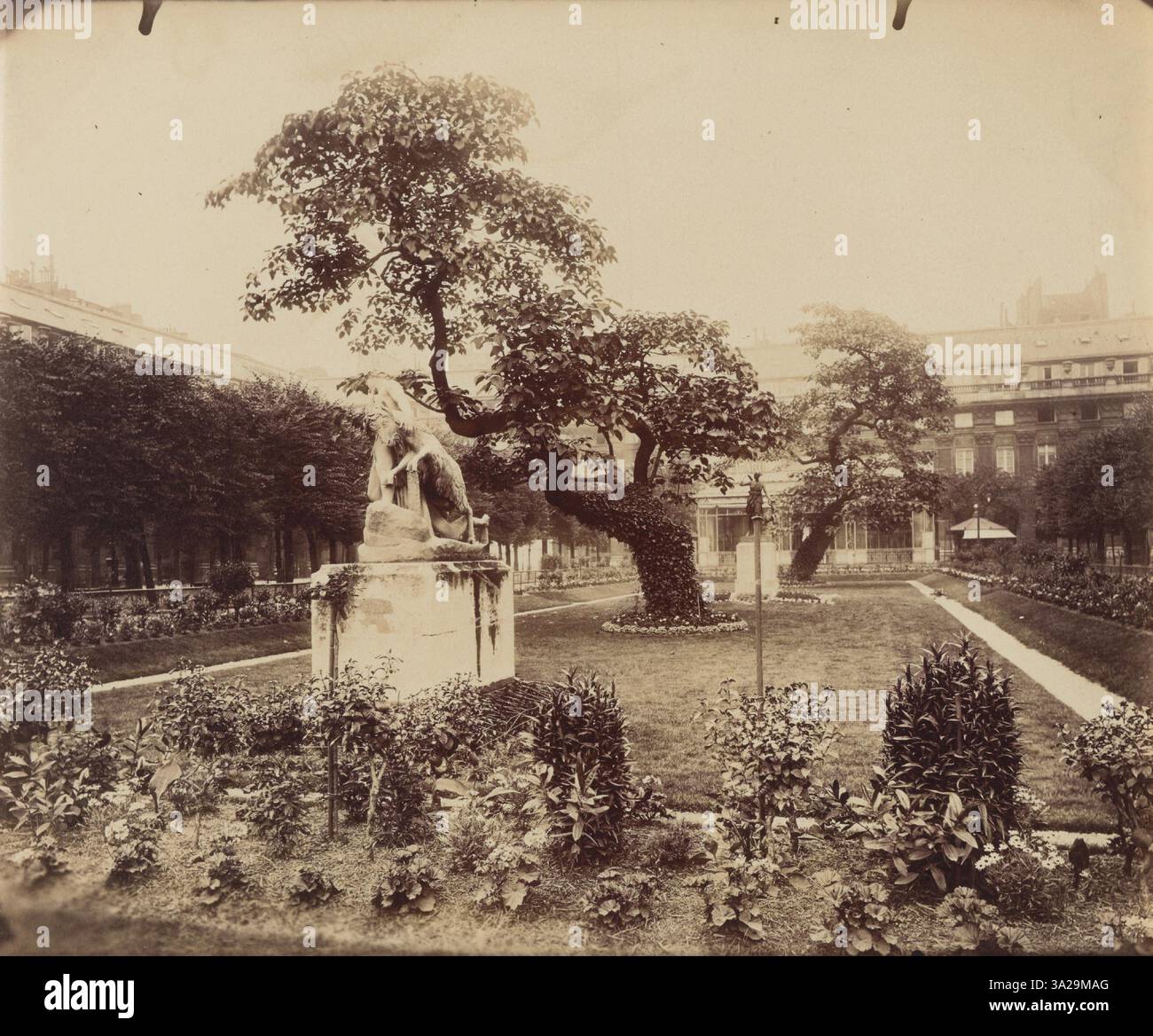 A photograph of the Palais Royal in Paris, capturing the classical ...