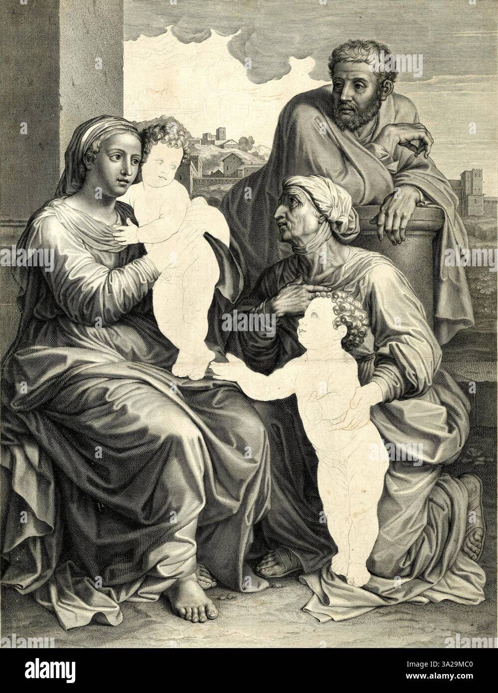 This engraving by François de Poilly, inspired by Poussin, depicts a ...