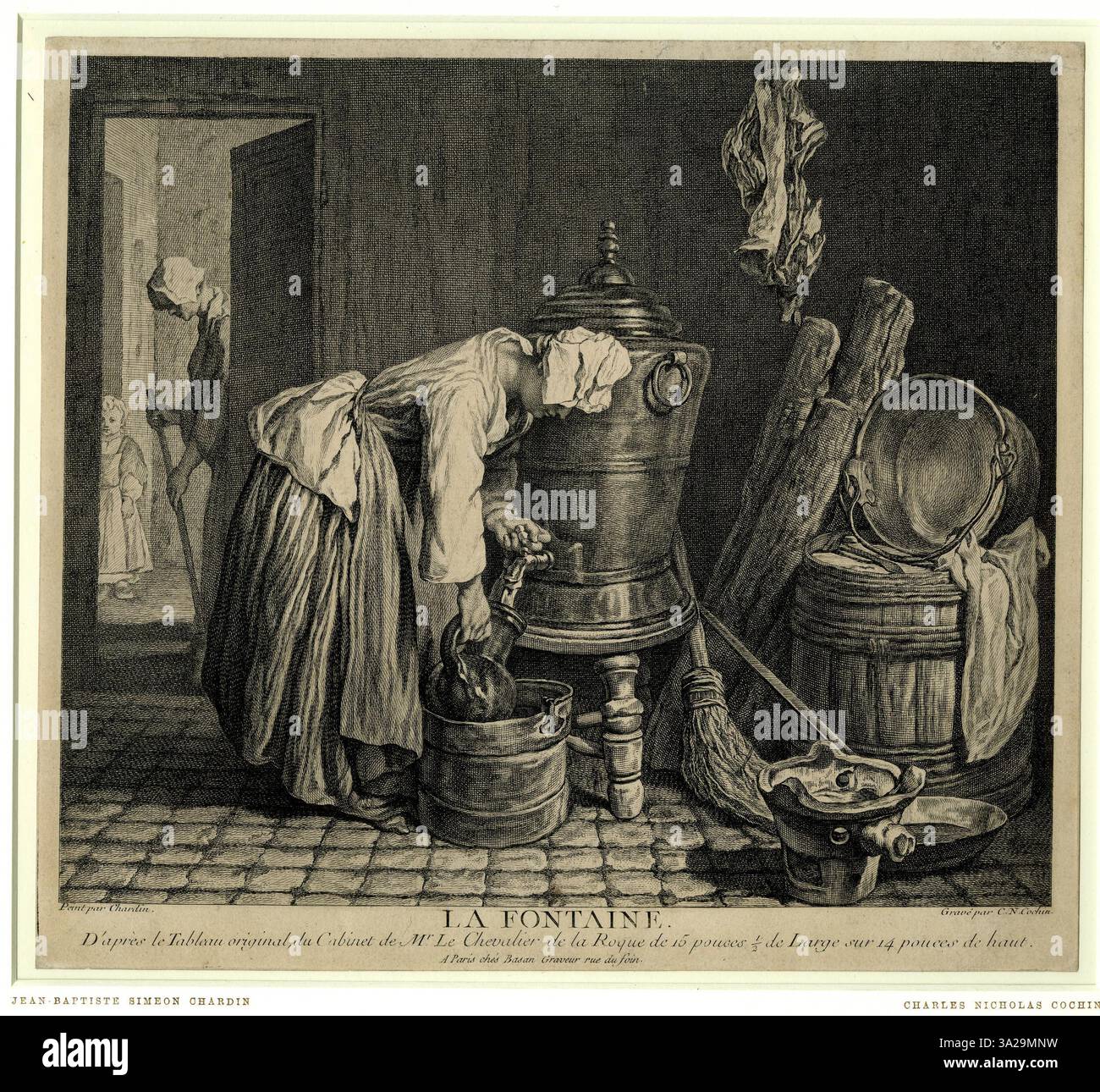 La Fontaine by Cochin père is an homage to Chardin’s still life mastery ...