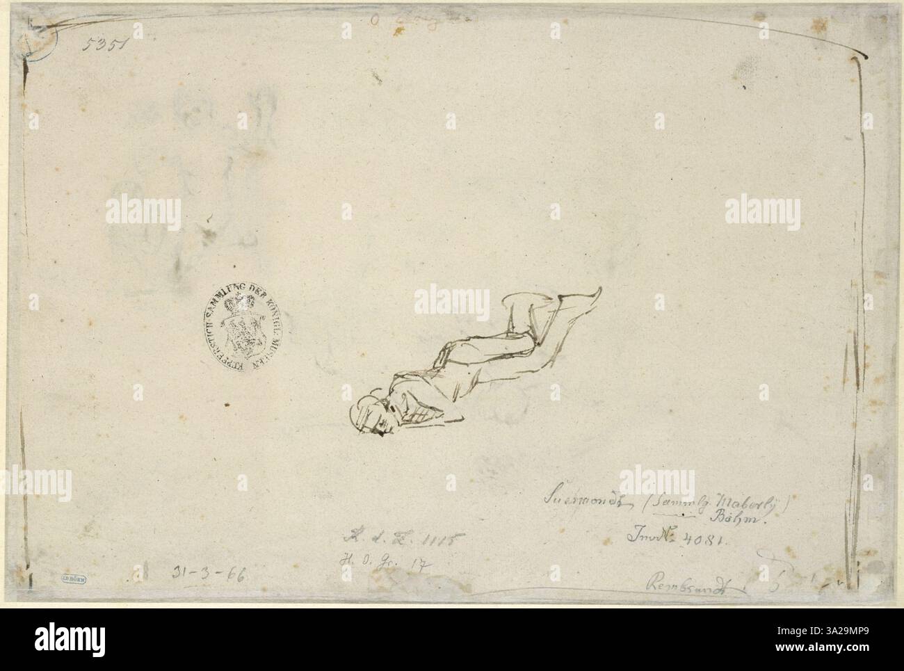 The painting shows the body of Abel after his murder, a dramatic and ...