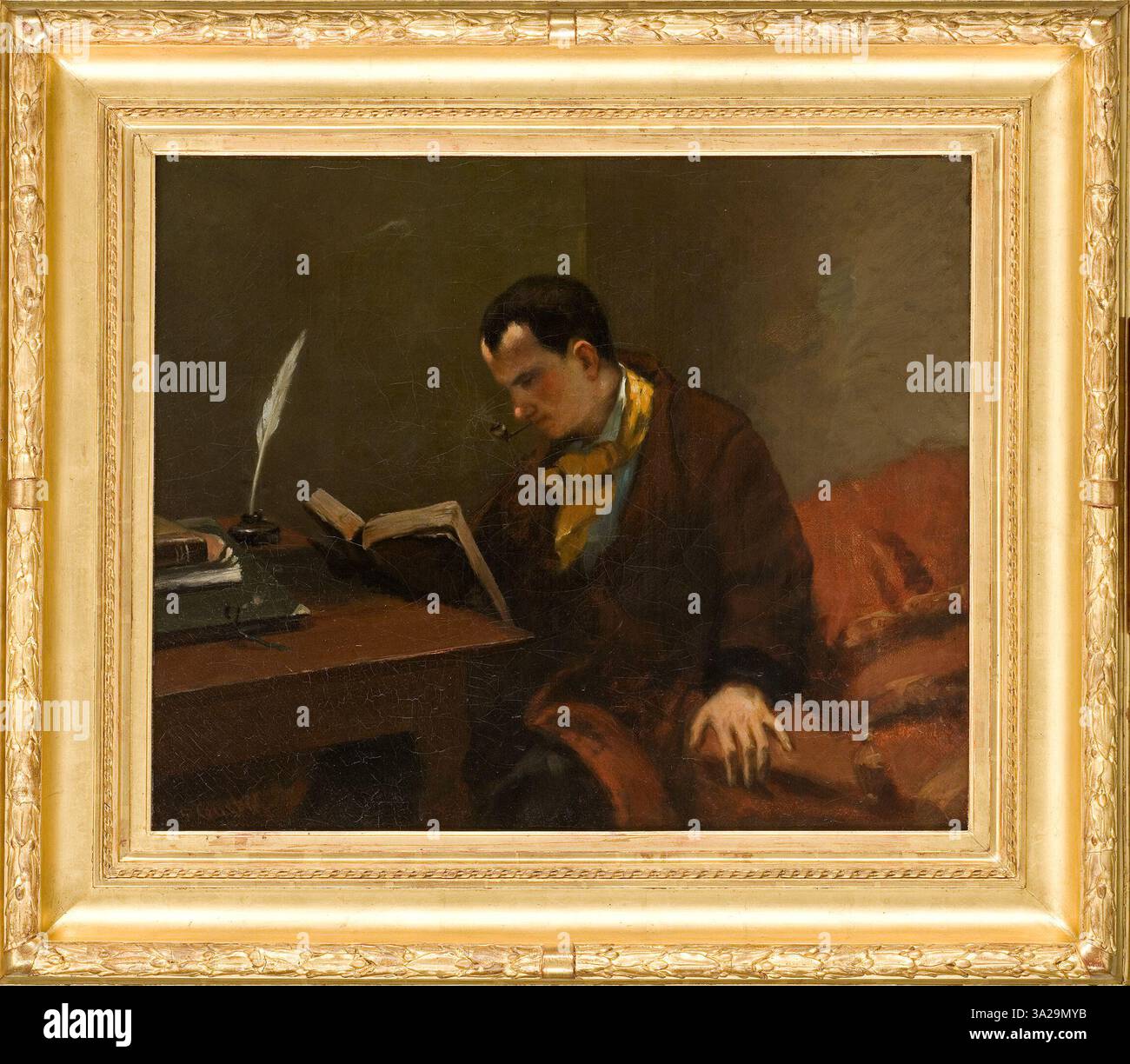 'Portrait of Baudelaire' (1848) by Gustave Courbet captures the famous ...