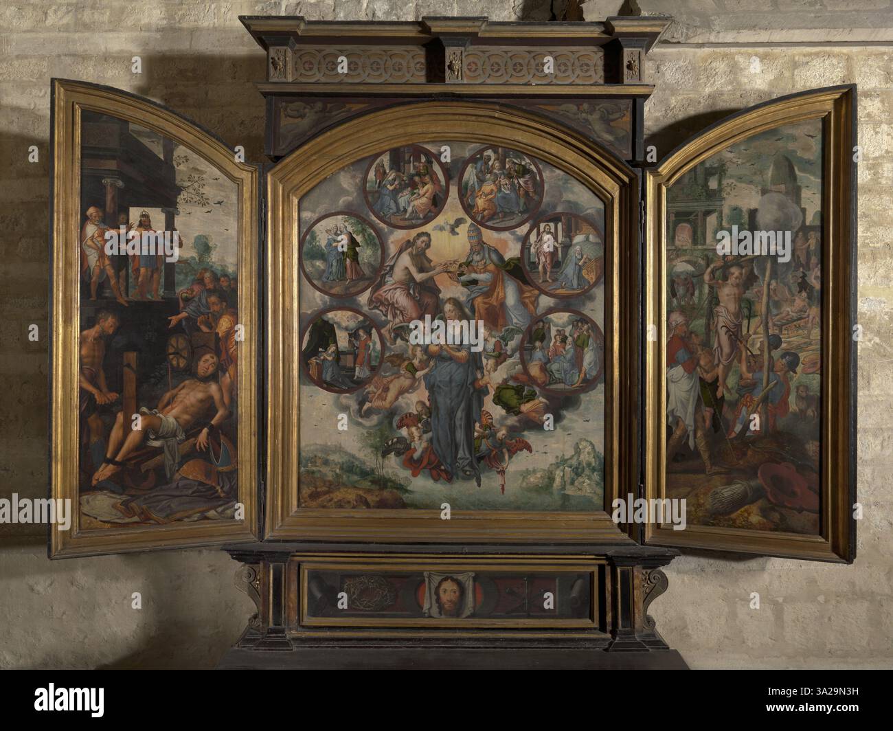 This work, *De Zeven Vreugden van Maria* by Pieter Aertsen, is a 16th ...