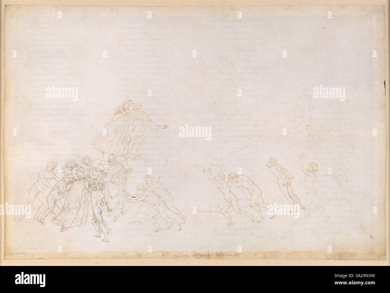 'Purgatorio 6' shows the souls in purgatory under divine light ...