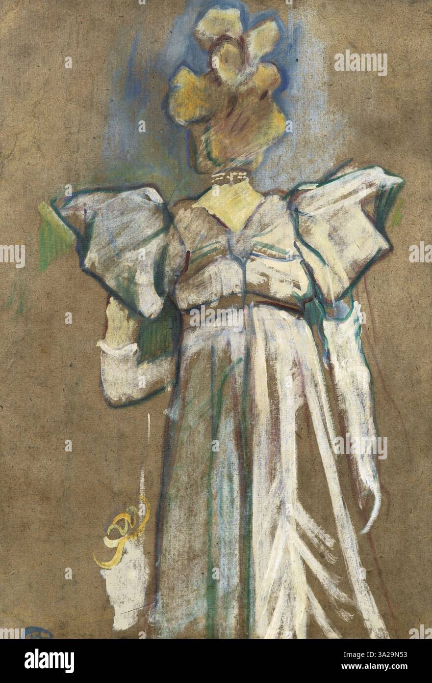 'Jane Avril' by Henri de Toulouse-Lautrec portrays the famous can-can ...