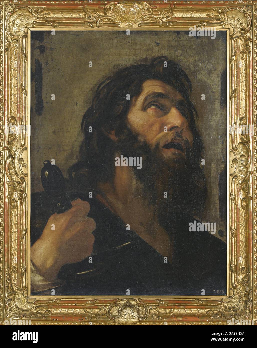 Saint Paul is portrayed in this artwork, emphasizing his role as a key ...