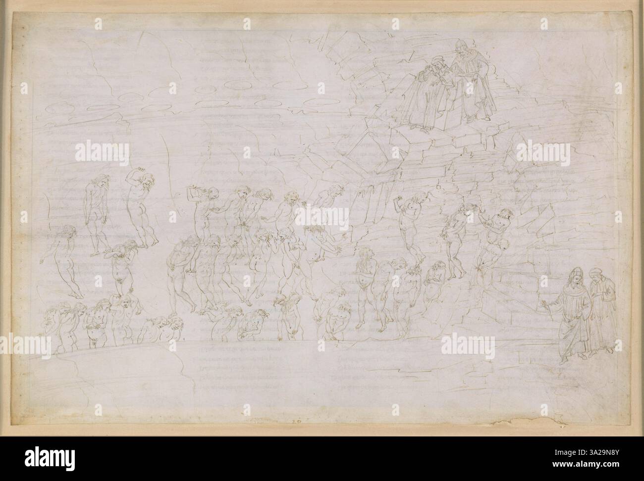 'Inferno 20' by Botticelli depicts a scene of torment from Dante’s ...