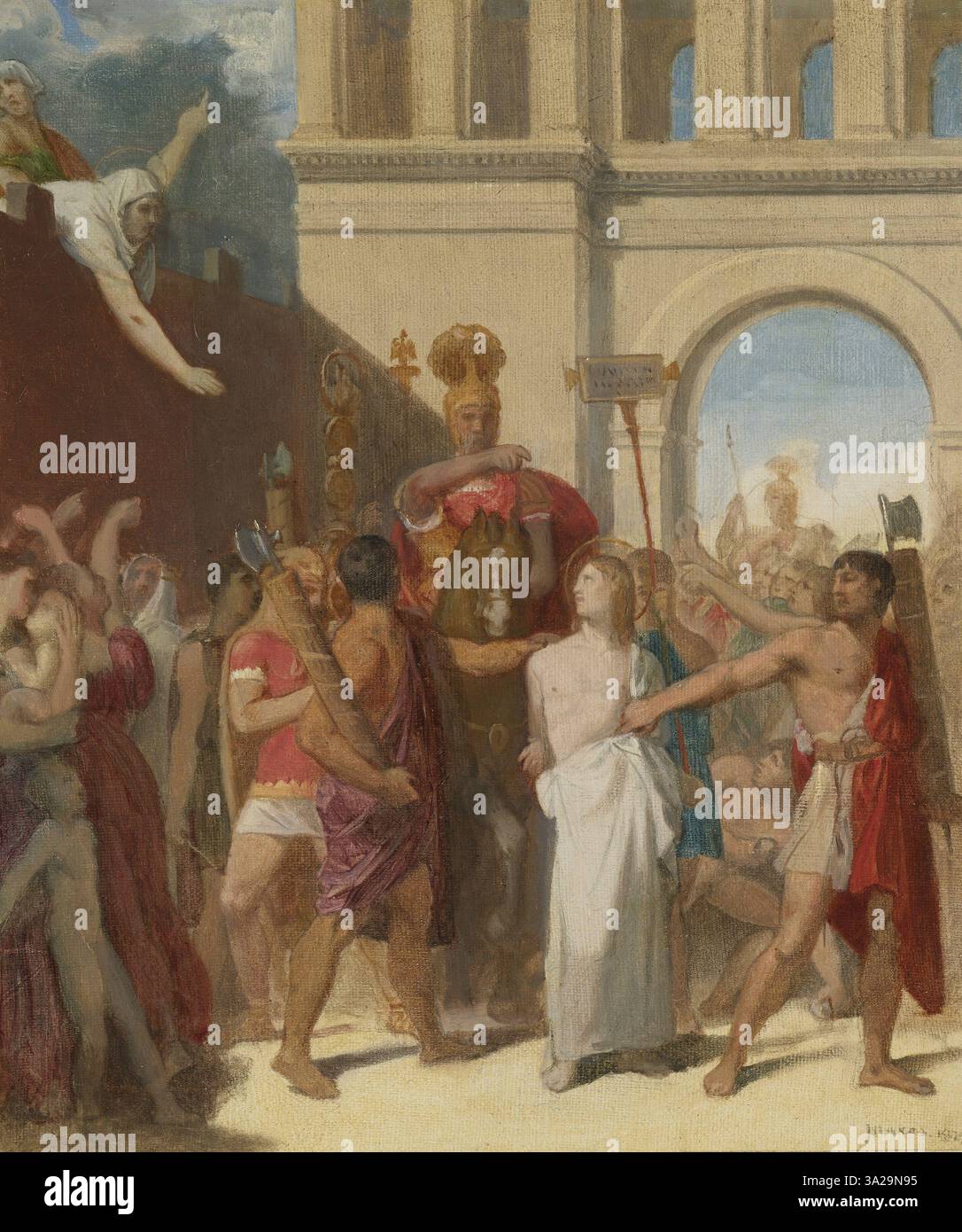 This religious painting by Ingres depicts the martyrdom of St ...