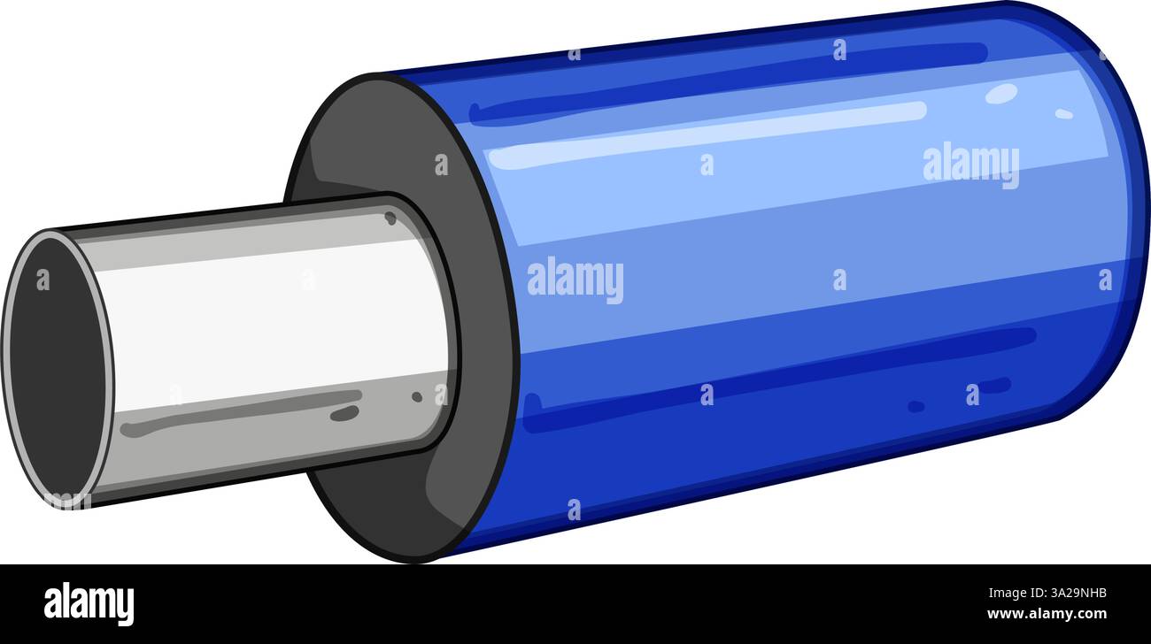 thermal pipe insulation cartoon vector illustration Stock Vector Image ...