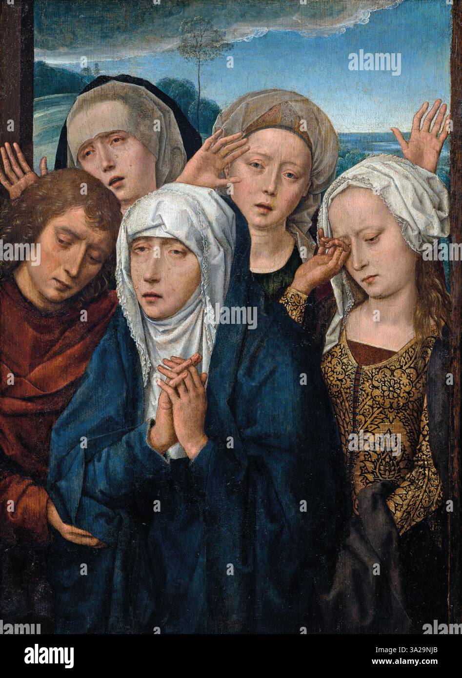This painting by Hans Memling shows the Virgin Mary in mourning ...