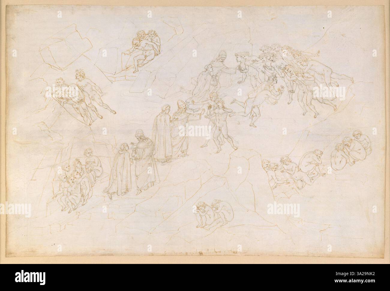 'Purgatorio 5' depicts souls in purgatory striving for purification ...