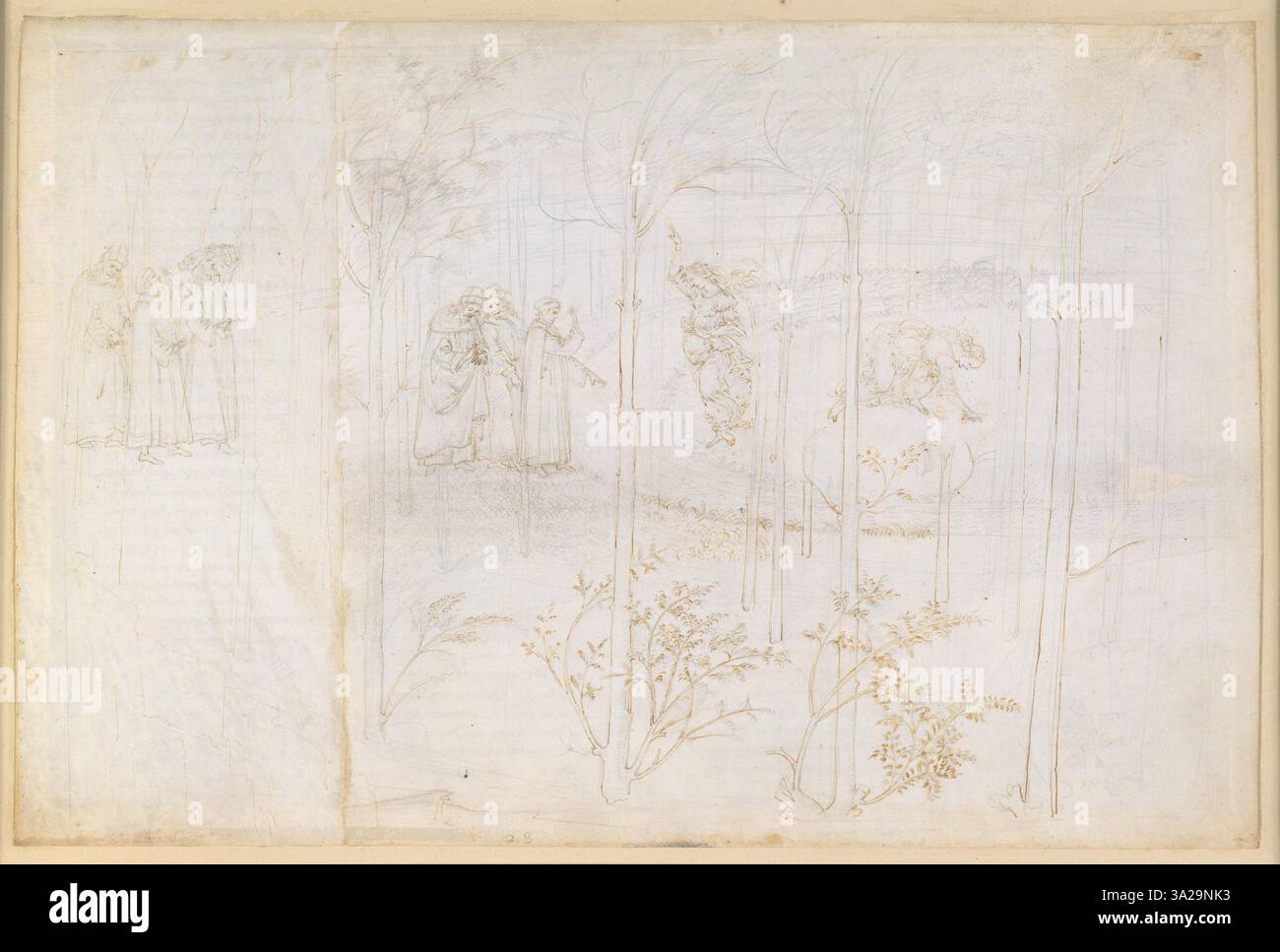 'Purgatorio 28' by Botticelli depicts souls ascending toward redemption ...