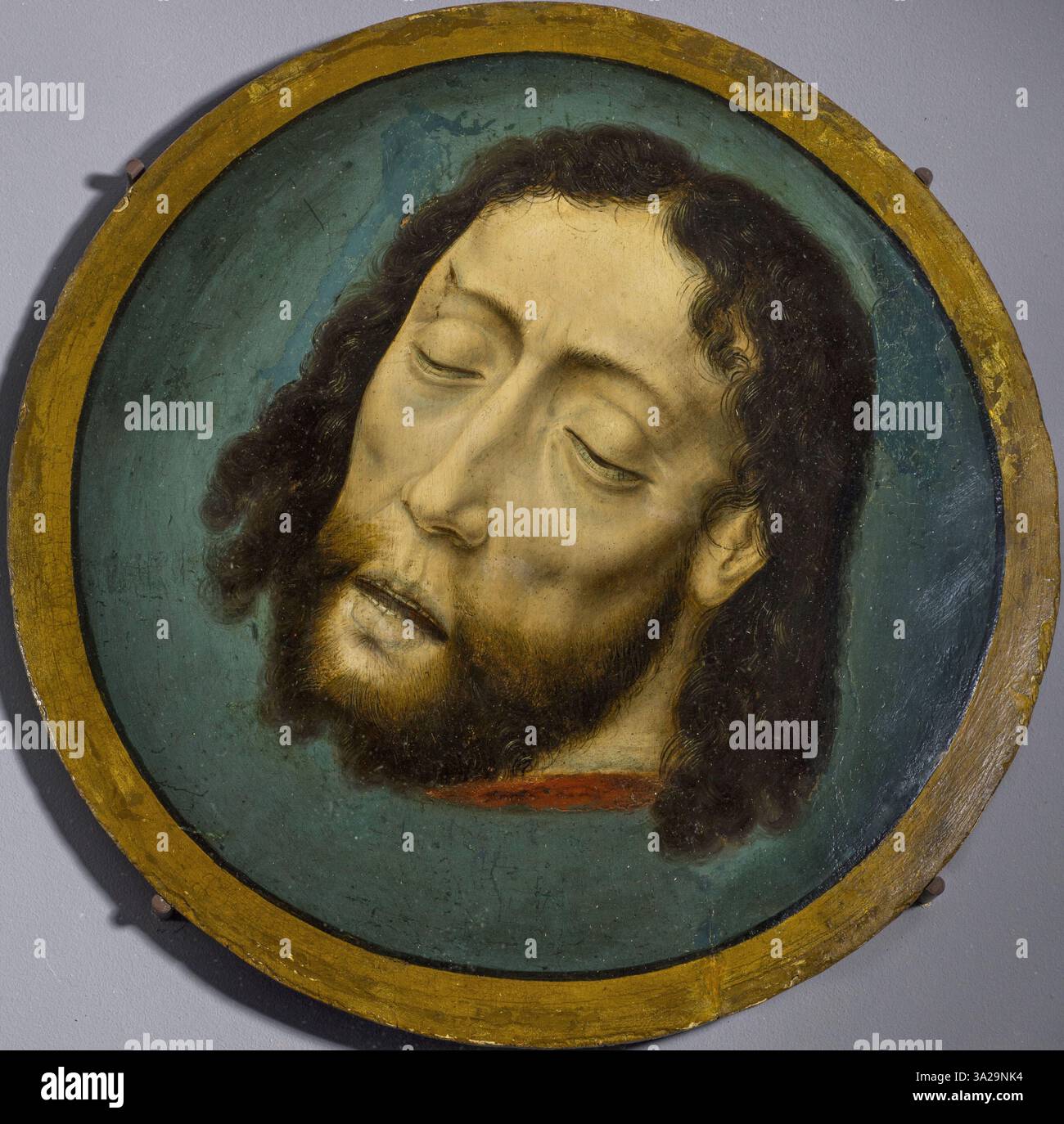 Albrecht Bouts' painting presents the head of St. John the Baptist, a ...
