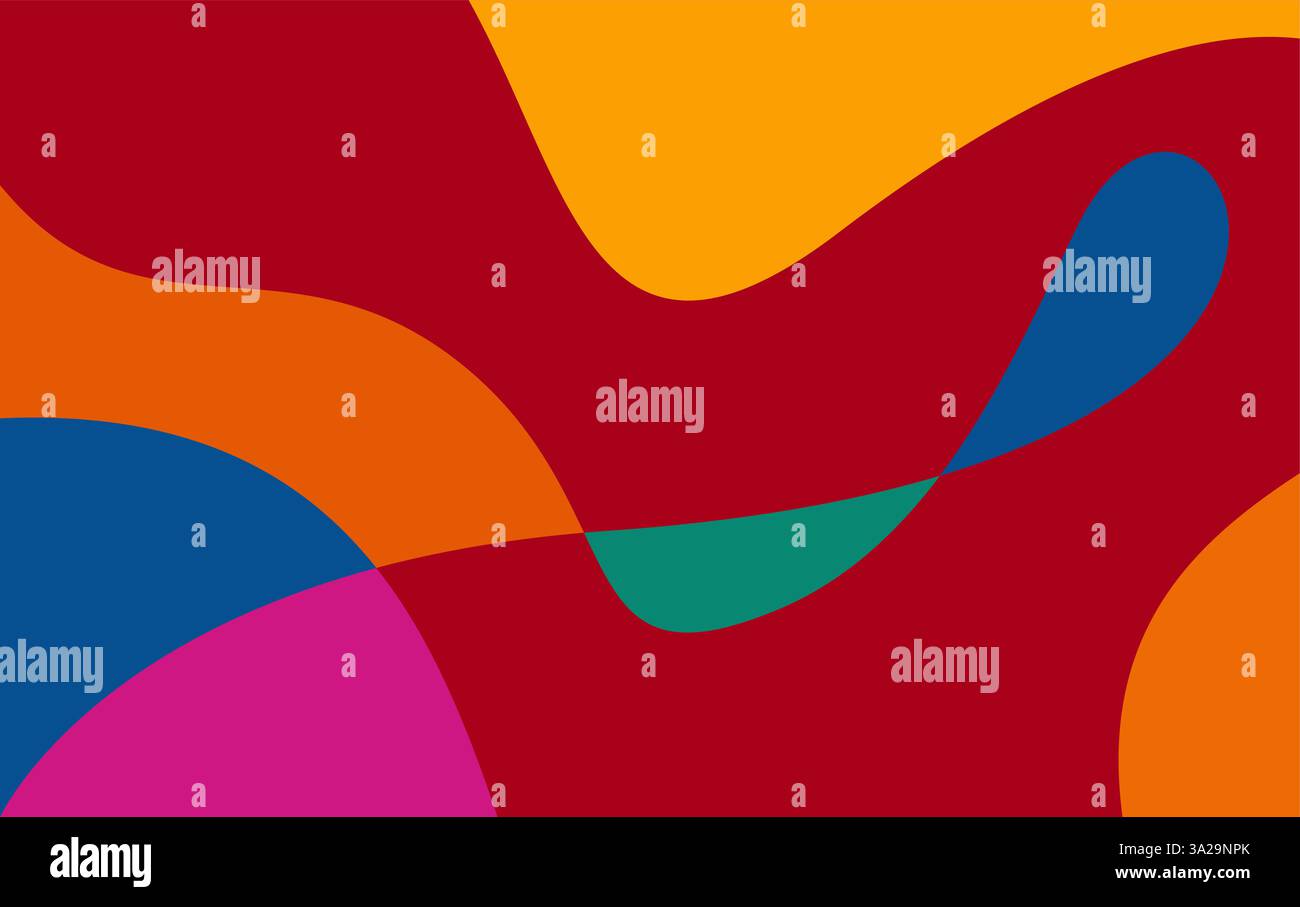 Abstract concept graphic playground banner element. geometric wave ...