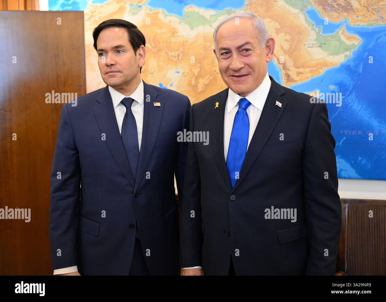 Jerusalem, Israel. 16 February, 2025. Israeli Prime Minister Benjamin ...