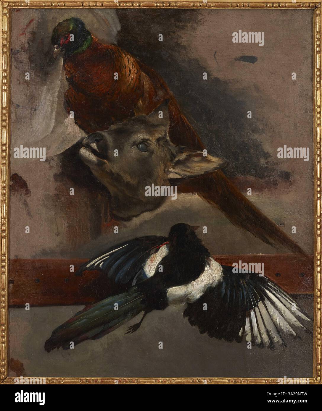 ‘Nature morte trois pièces de gibier’ is a still life featuring three ...