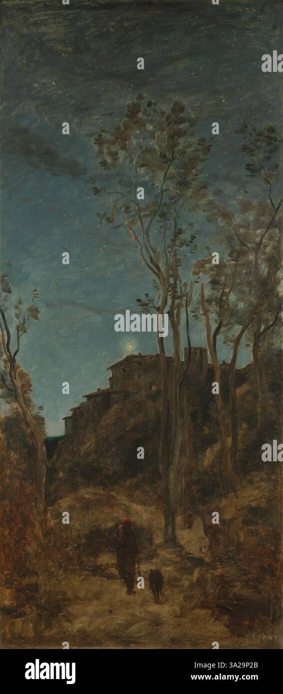 'The Four Times of Day: Night' portrays a quiet nighttime scene. The ...