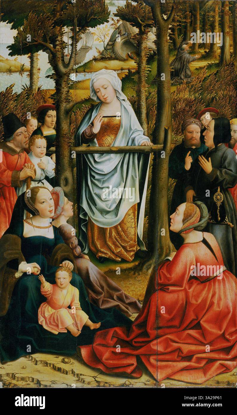 This painting, attributed to the Master of the Magdalene Legend, depicts Saint Mary Magdalene ...